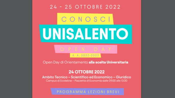 Unisalento Open Day 2022 - Stefania Attolini